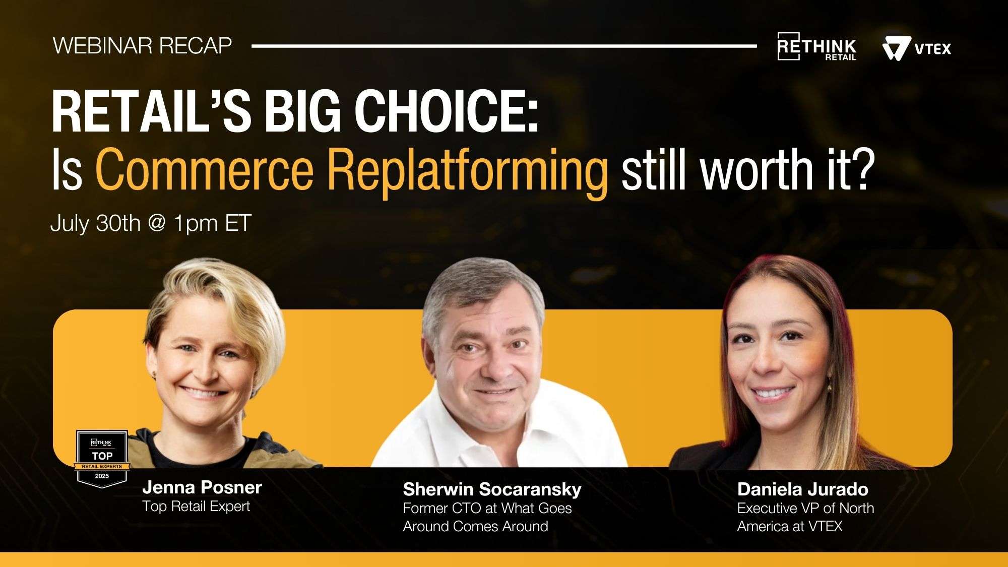 Webinar Recap: Retail’s Big Choice: Is Commerce Replatforming Still ...